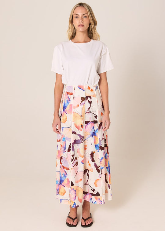 Mariposa Print Maxi Skirt - Butterfly Print | Fate & Becker | Timeless ...