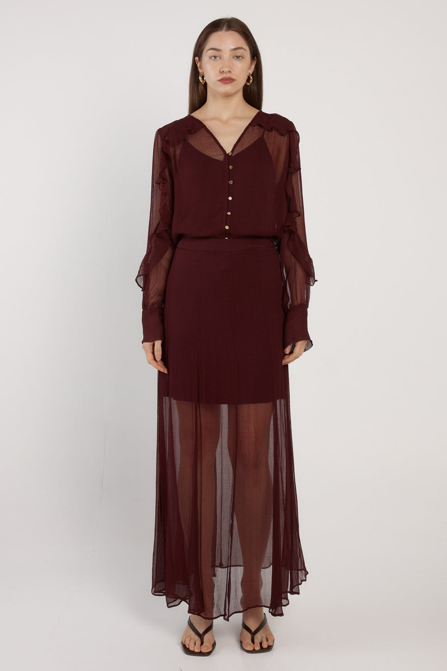 Emryn Maxi Skirt - Plum | Fate & Becker | Timeless Women’s Fashion
